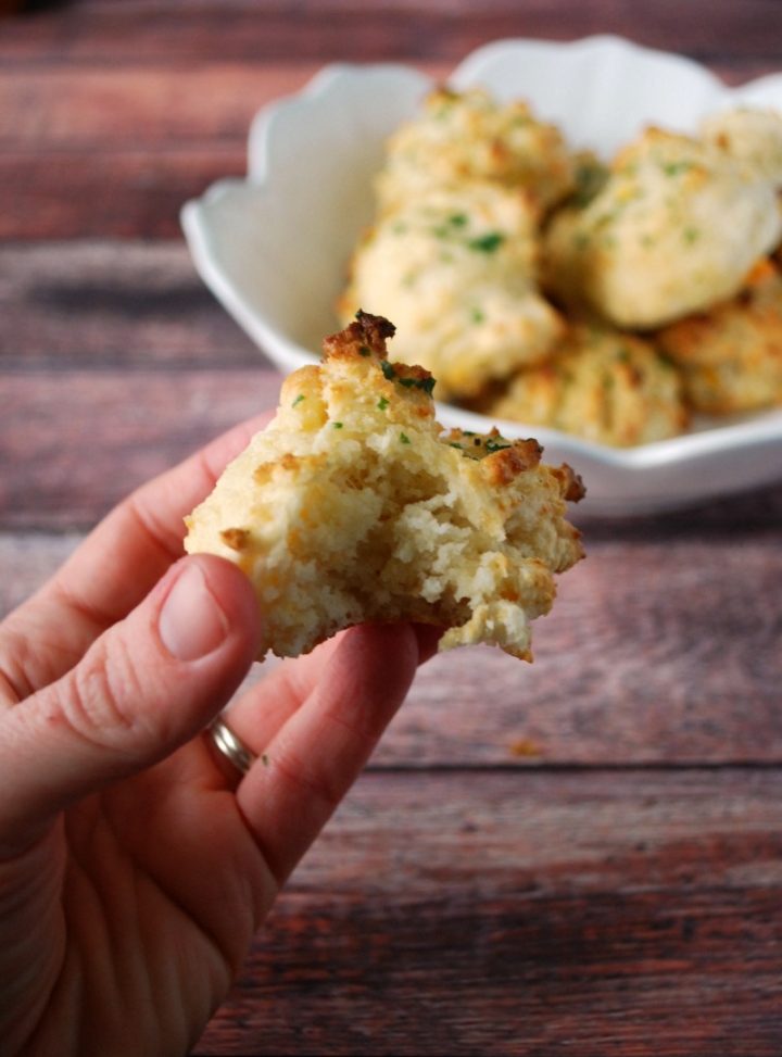 Best Easy Cheddar Drop Biscuits Recipe - The Gingered Whisk