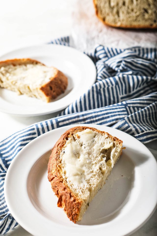Rosemary Sourdough Bread with Toasted Wheat Germ