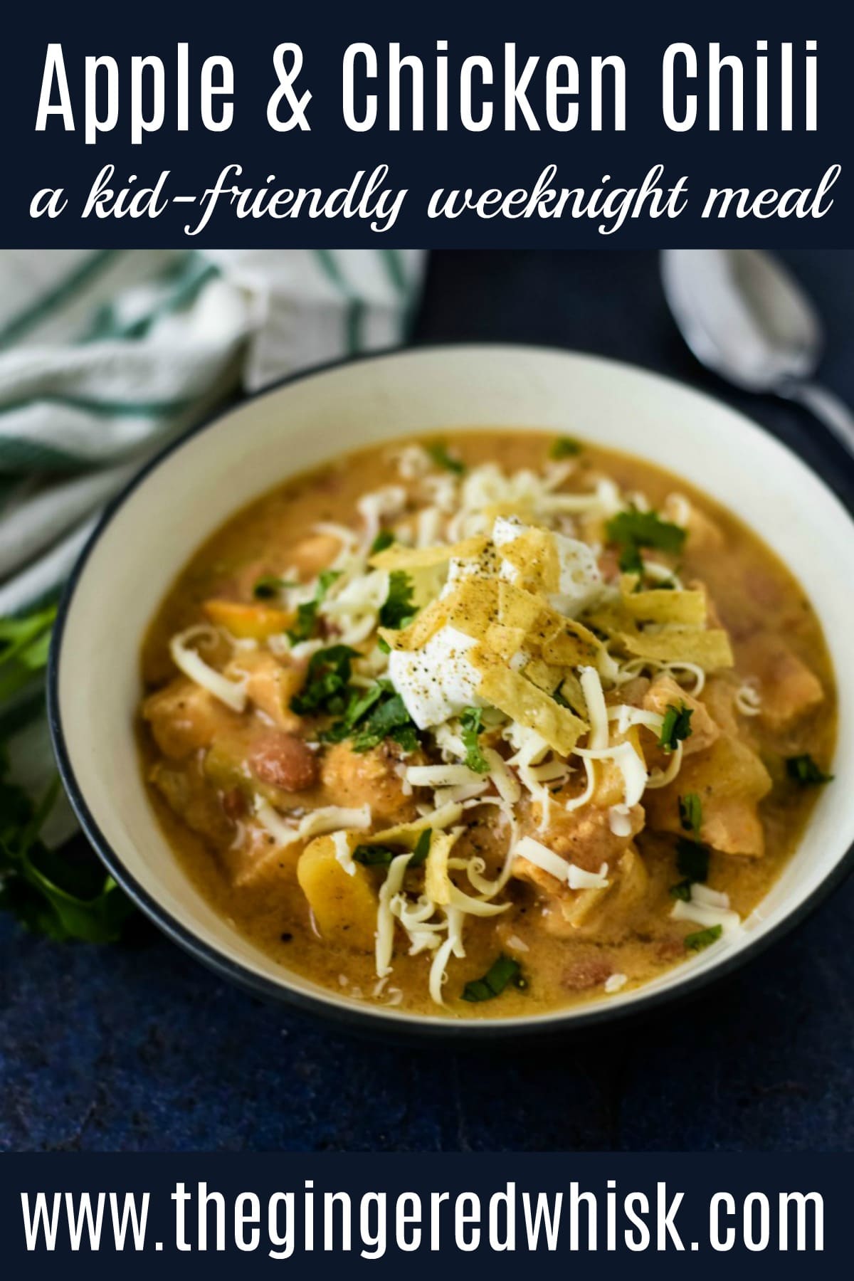 Easy Chicken Chili with Apples - The Gingered Whisk