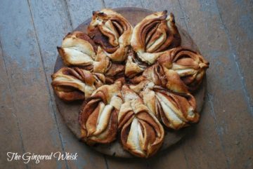 Christmas Star Twisted Cinnamon Sweet Bread - The Gingered Whisk