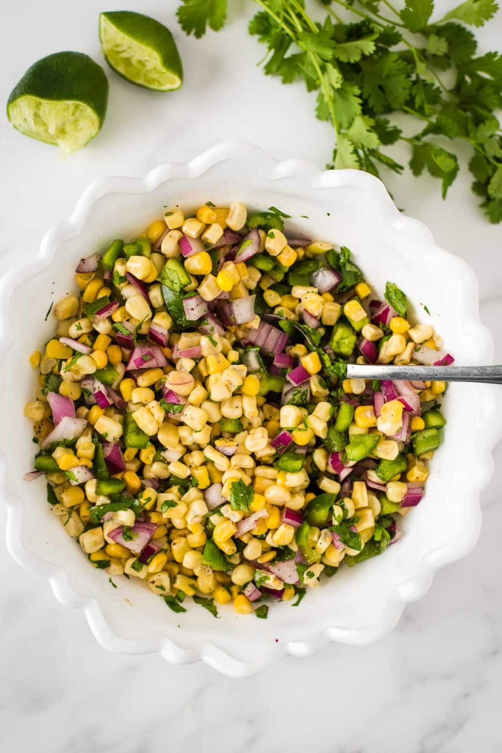Easy Sweet Corn Salsa Recipe - The Gingered Whisk