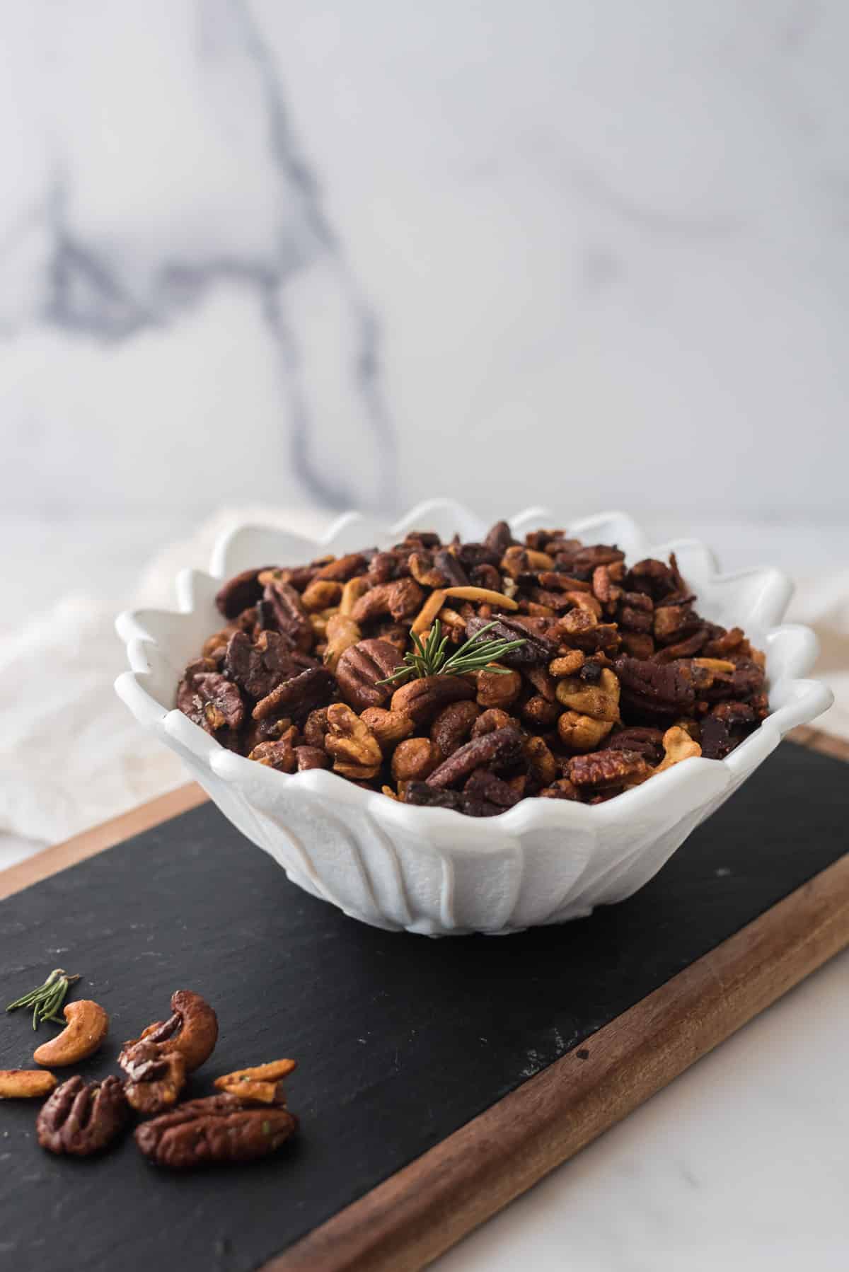 Christmas Spiced Nuts - The Gingered Whisk