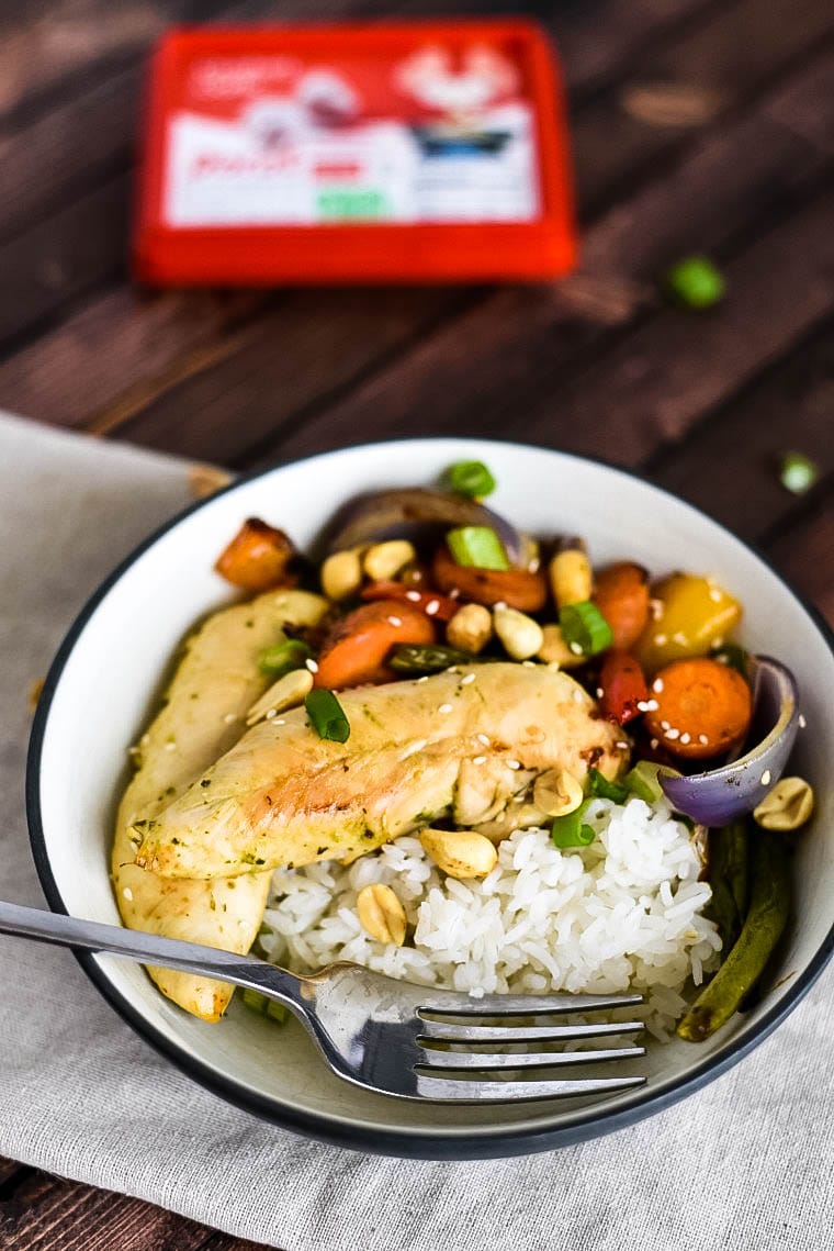 Kung Pao Chicken Recipe in a Sheet Pan - The Gingered Whisk