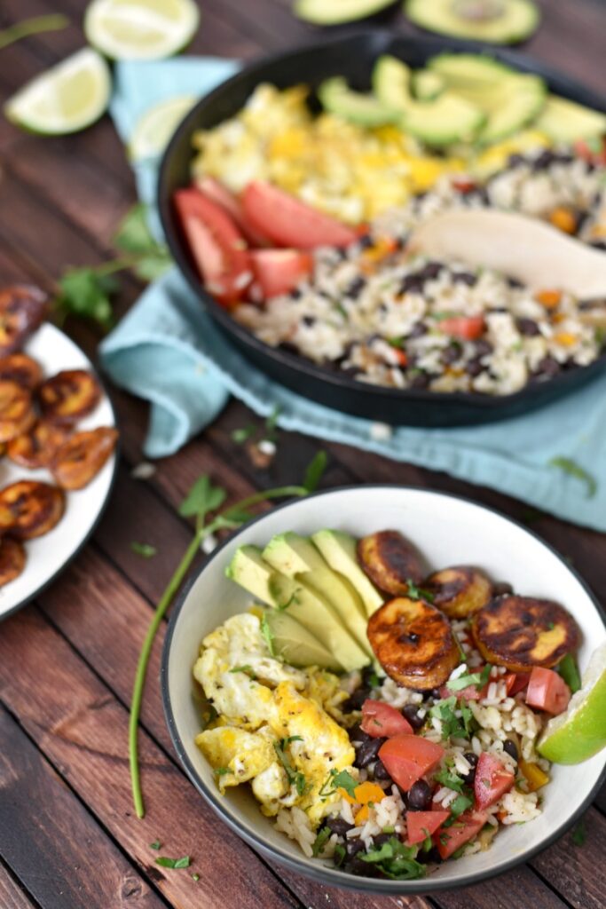 Gallo Pinto - Costa Rican Rice and Beans Breakfast Bowl Recipe