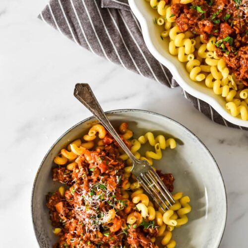 Easy Ground Beef Ragu Recipe - Princess Belle Inspired Recipe