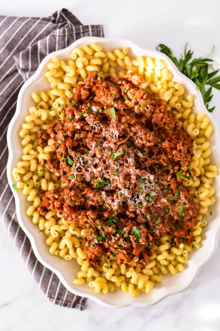 Easy Ground Beef Ragu Recipe - Princess Belle Inspired Recipe