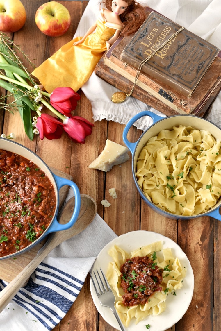 Easy Ground Beef Ragu Recipe - Princess Belle Inspired Recipe