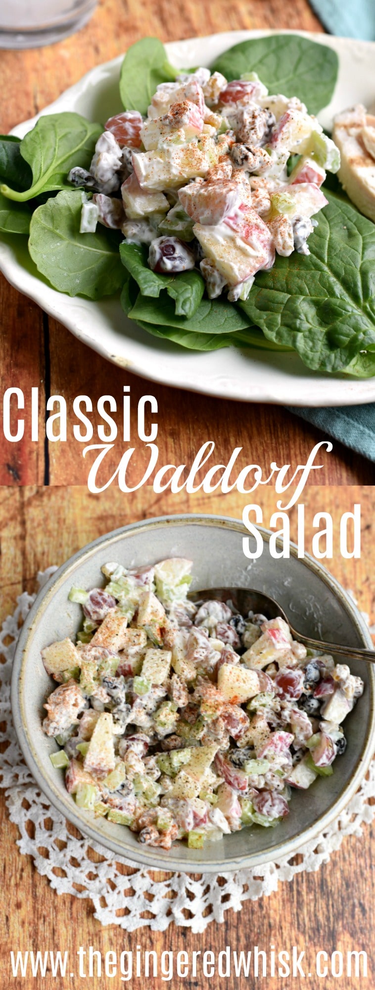 Classic 1920's Waldorf Salad Reinvented - Historically Hungry