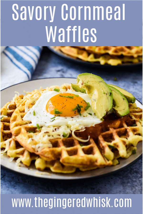 Easy Savory Cornbread Waffles for Dinner - The Gingered Whisk