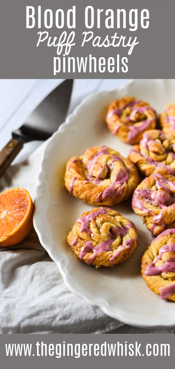 Sun Spear's Spiced Blood Orange Puff Pastry Pinwheels #SpringSweetsWeek
