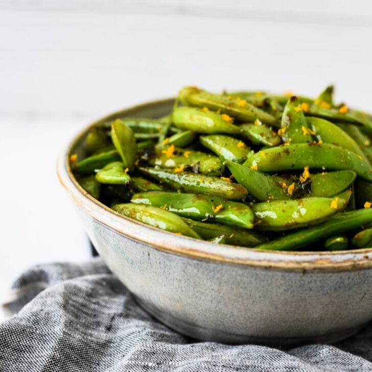 Orange Ginger Sugar Snap Peas Recipe - The Gingered Whisk