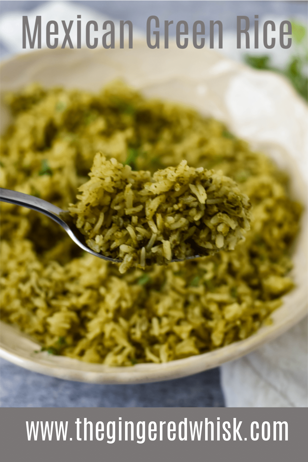 Mexican Green Rice Recipe - The Gingered Whisk