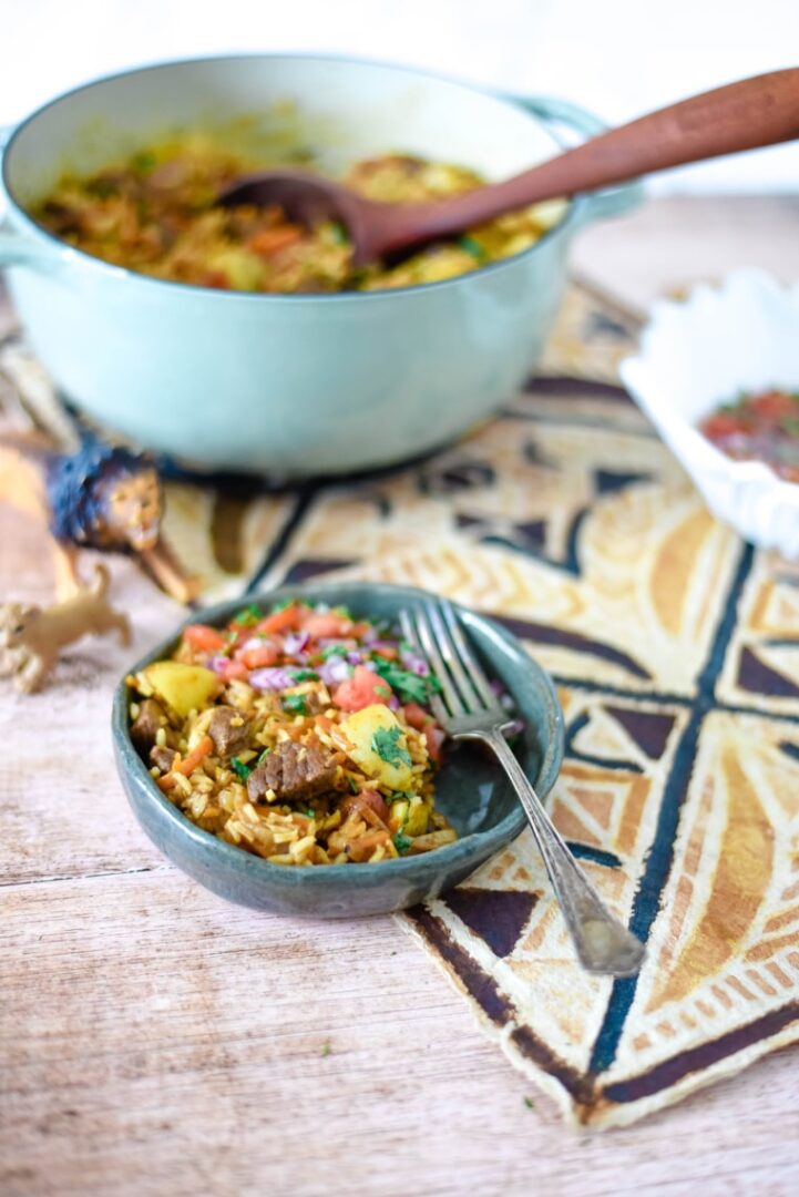 Kid-Friendly Beef Pilau Recipe - The Gingered Whisk