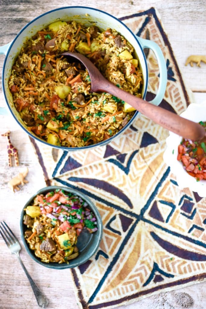 Kid-Friendly Beef Pilau Recipe - The Gingered Whisk