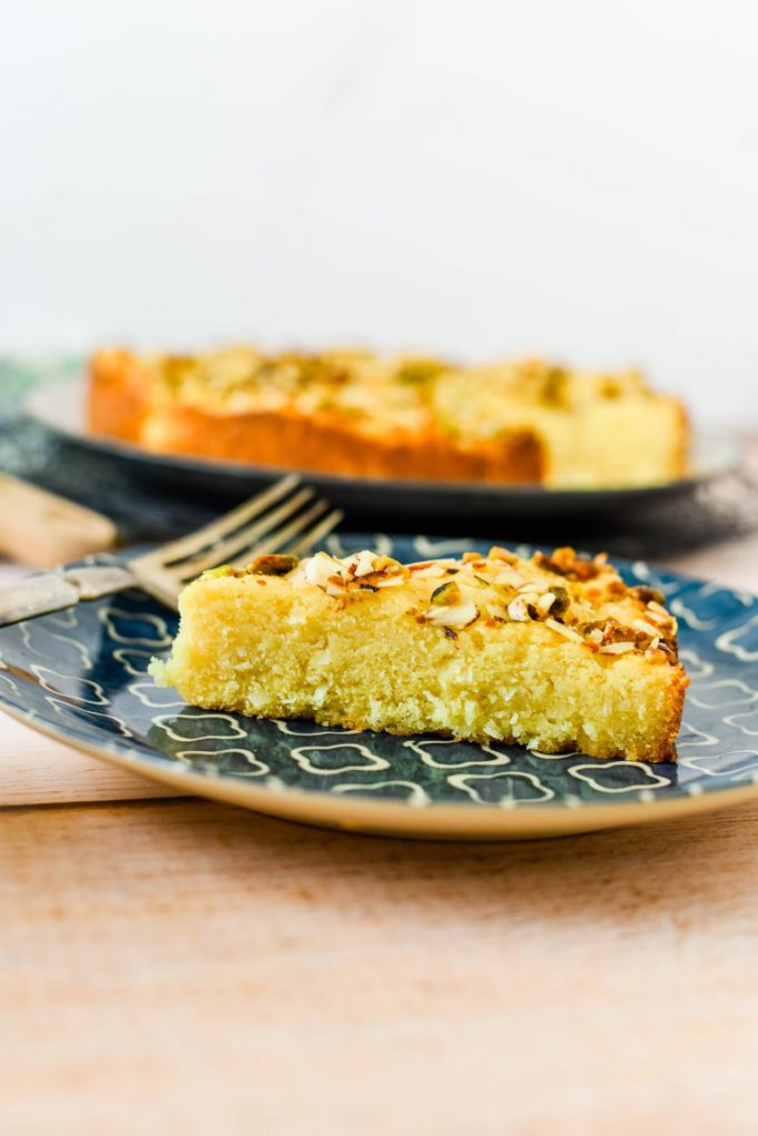 Easy Basbousa Cake Recipe (Semolina Cake) - The Gingered Whisk