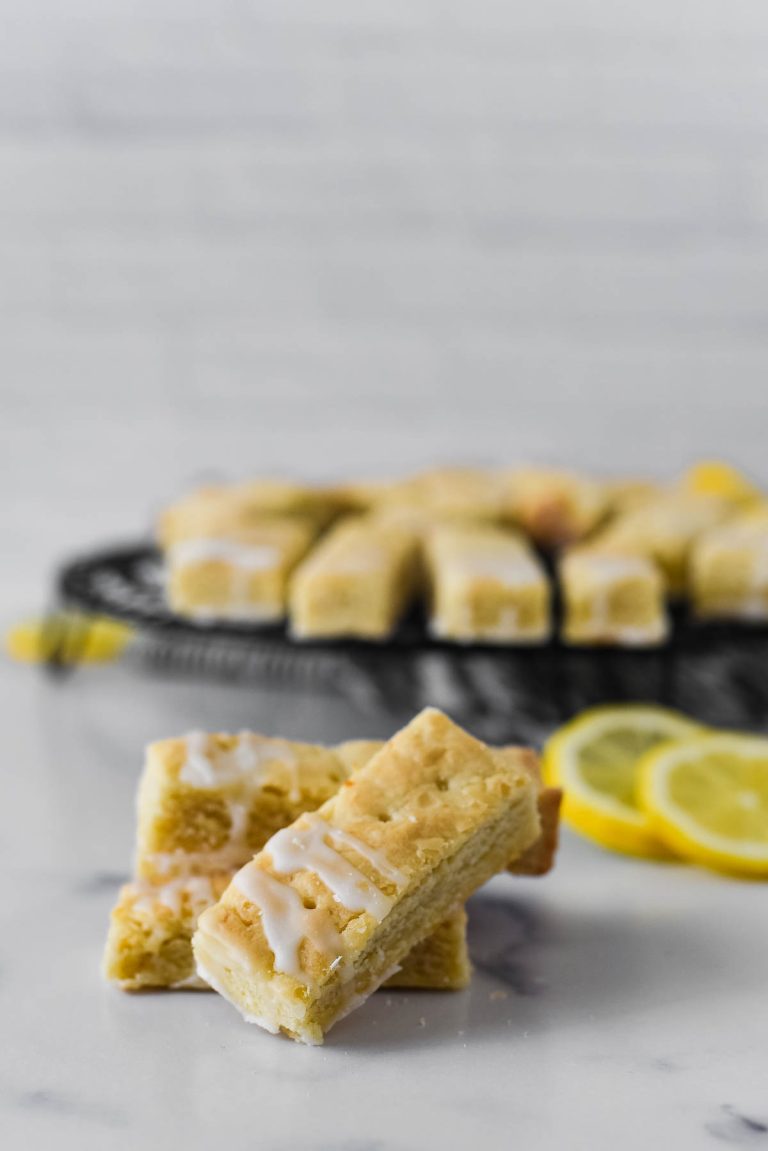 Lemon Shortbread Cookies - The Gingered Whisk