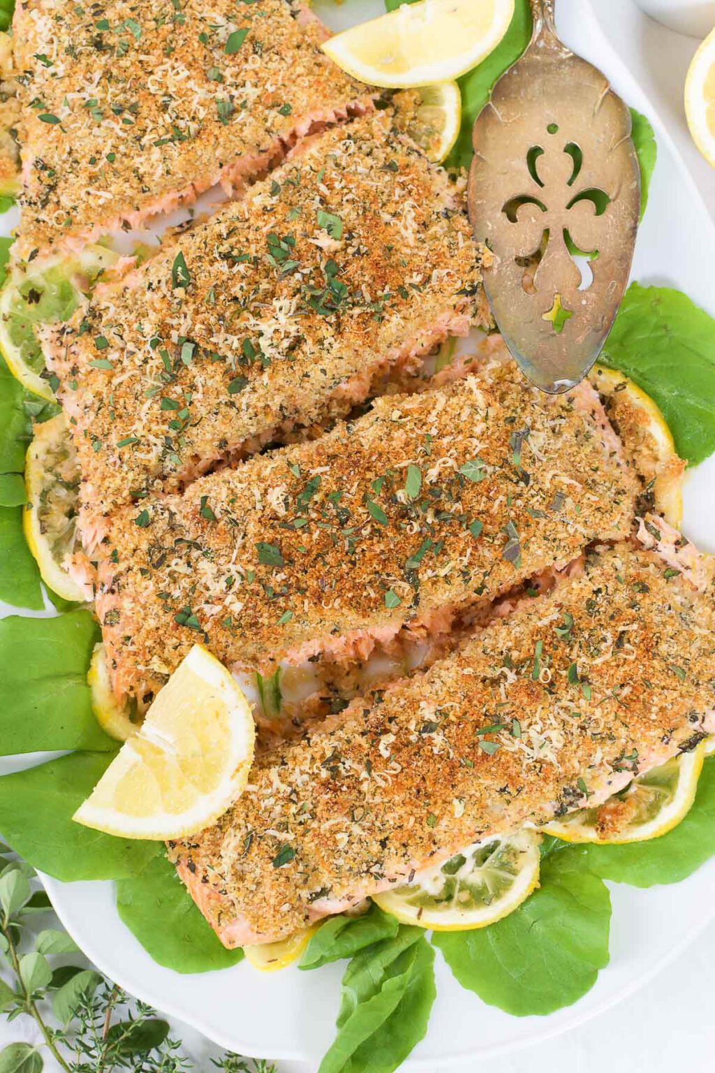 Herb Crusted Salmon - The Gingered Whisk
