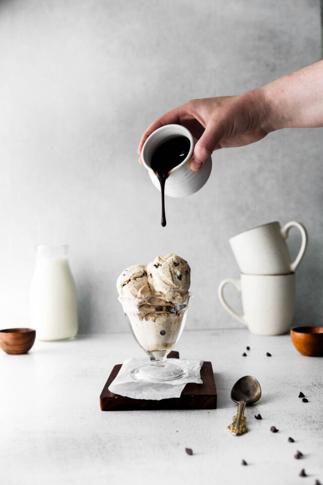 Mocha Chip Ice Cream - The Gingered Whisk