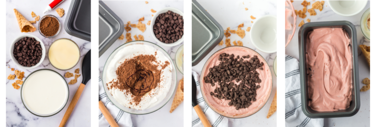 No Churn Red Velvet Ice Cream - The Gingered Whisk