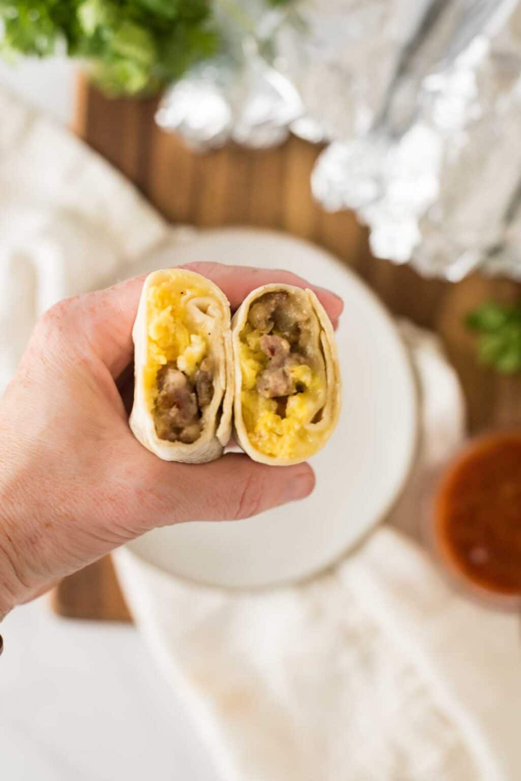 Meal Prep Breakfast Burritos - The Gingered Whisk