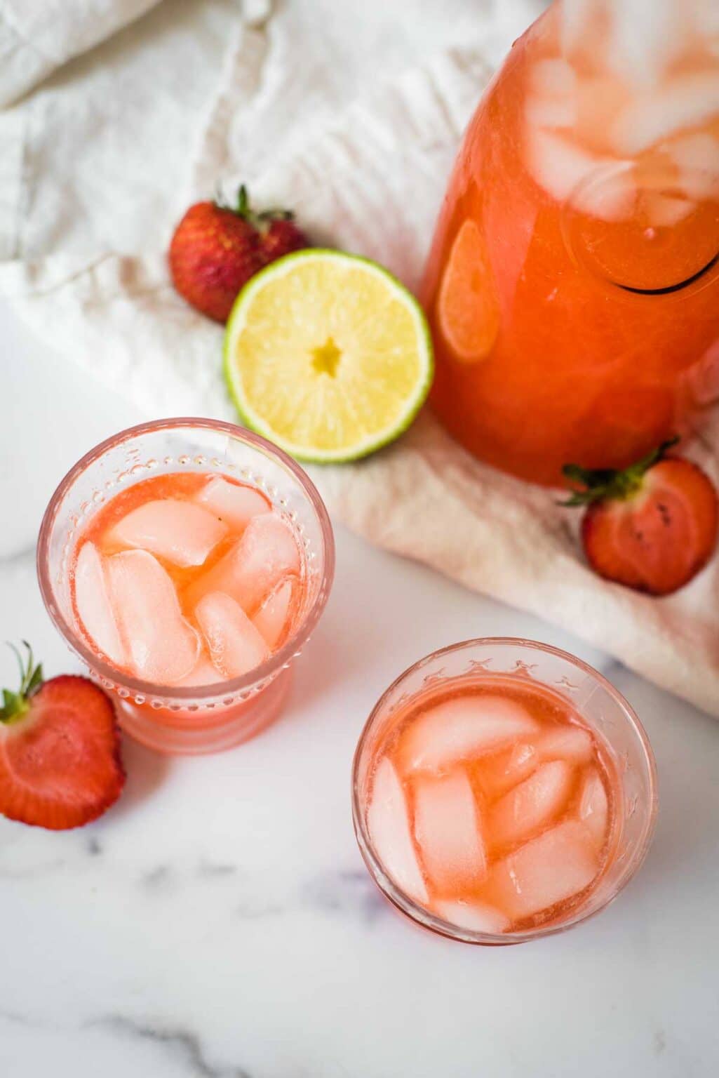 Easy Strawberry Limeade - The Gingered Whisk