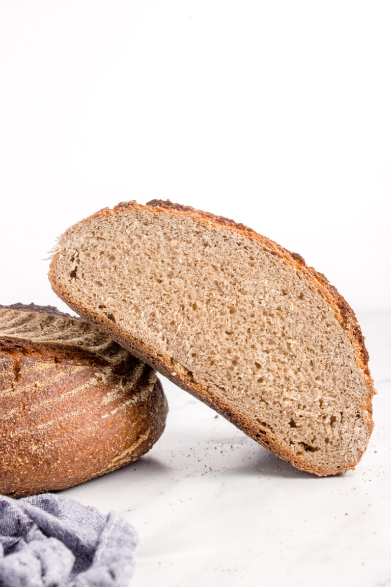 German Rye Sourdough Bread - The Gingered Whisk