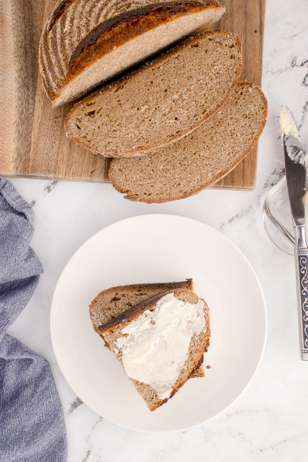 German Rye Sourdough Bread - The Gingered Whisk
