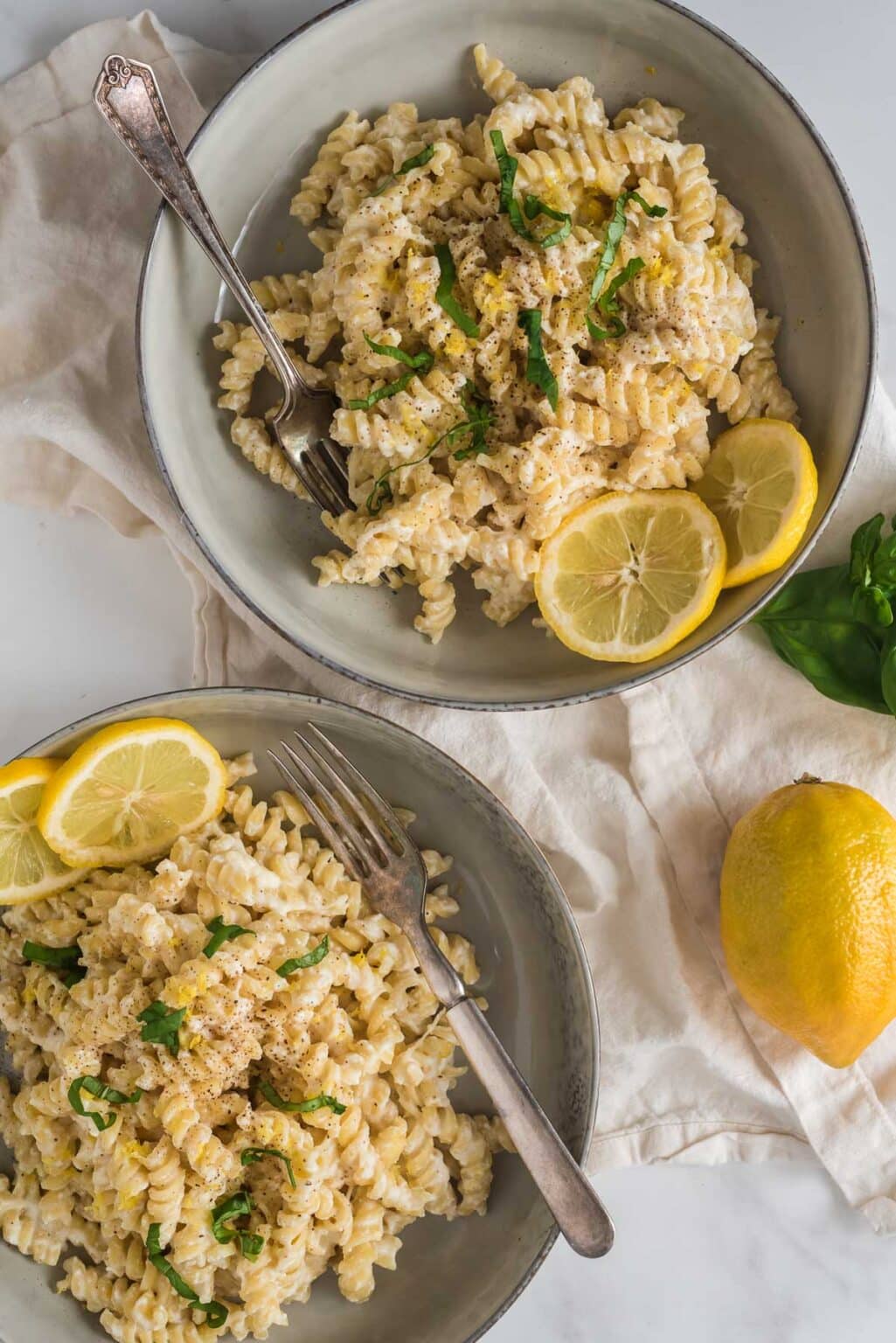 Lemon Ricotta Pasta - The Gingered Whisk