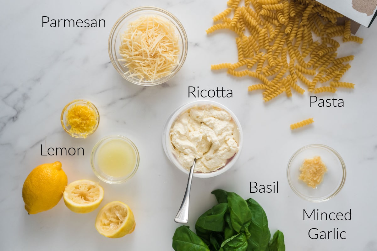 Lemon Ricotta Pasta - The Gingered Whisk