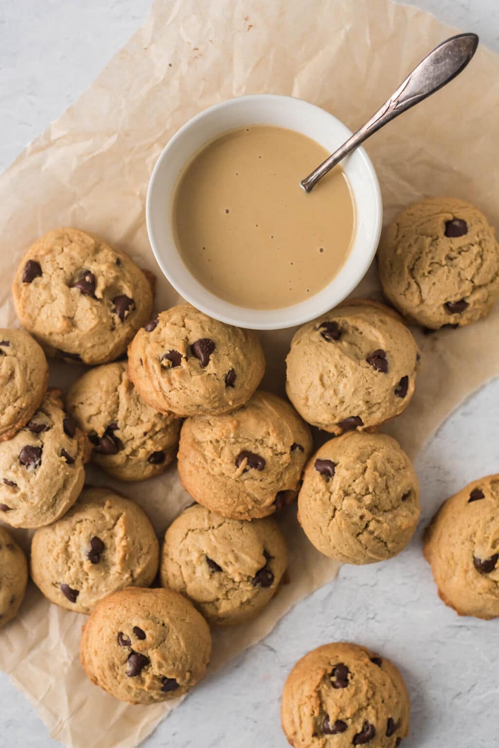 Tahini Chocolate Chip Cookies - The Gingered Whisk