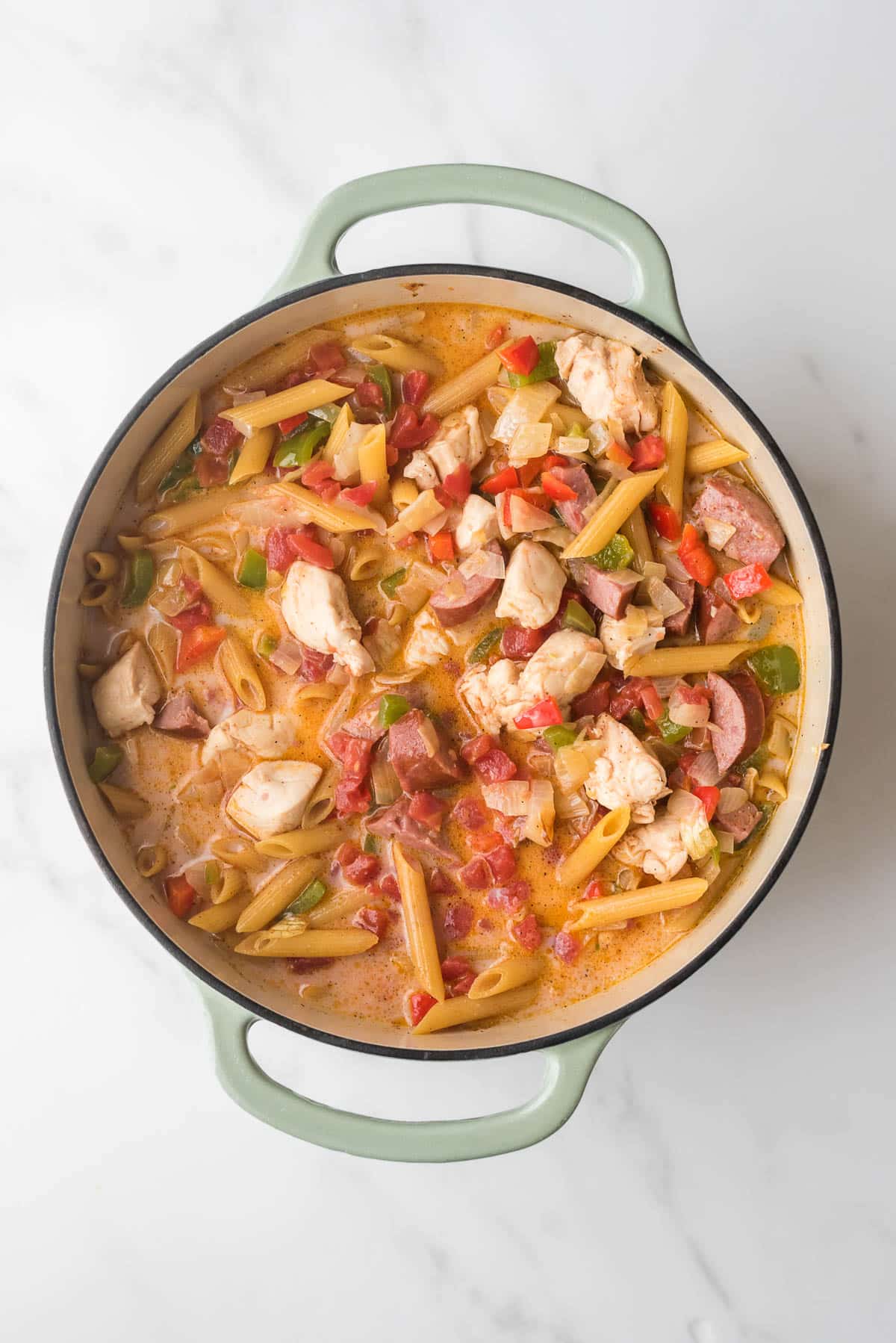 Creamy Jambalaya Pasta - The Gingered Whisk