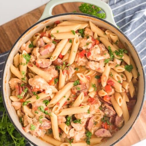 Creamy Jambalaya Pasta - The Gingered Whisk