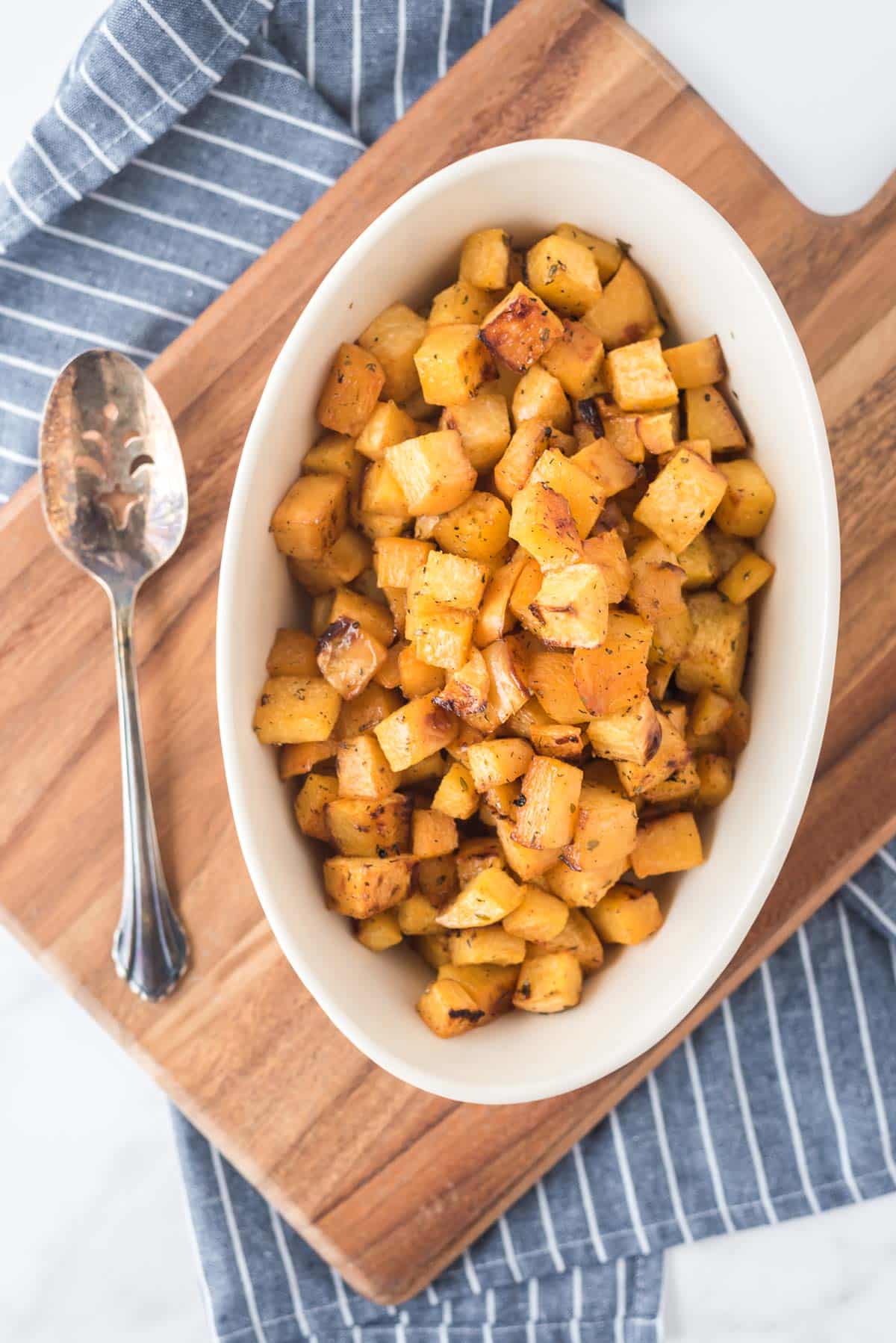 Finnish Maple Roasted Rutabaga - The Gingered Whisk