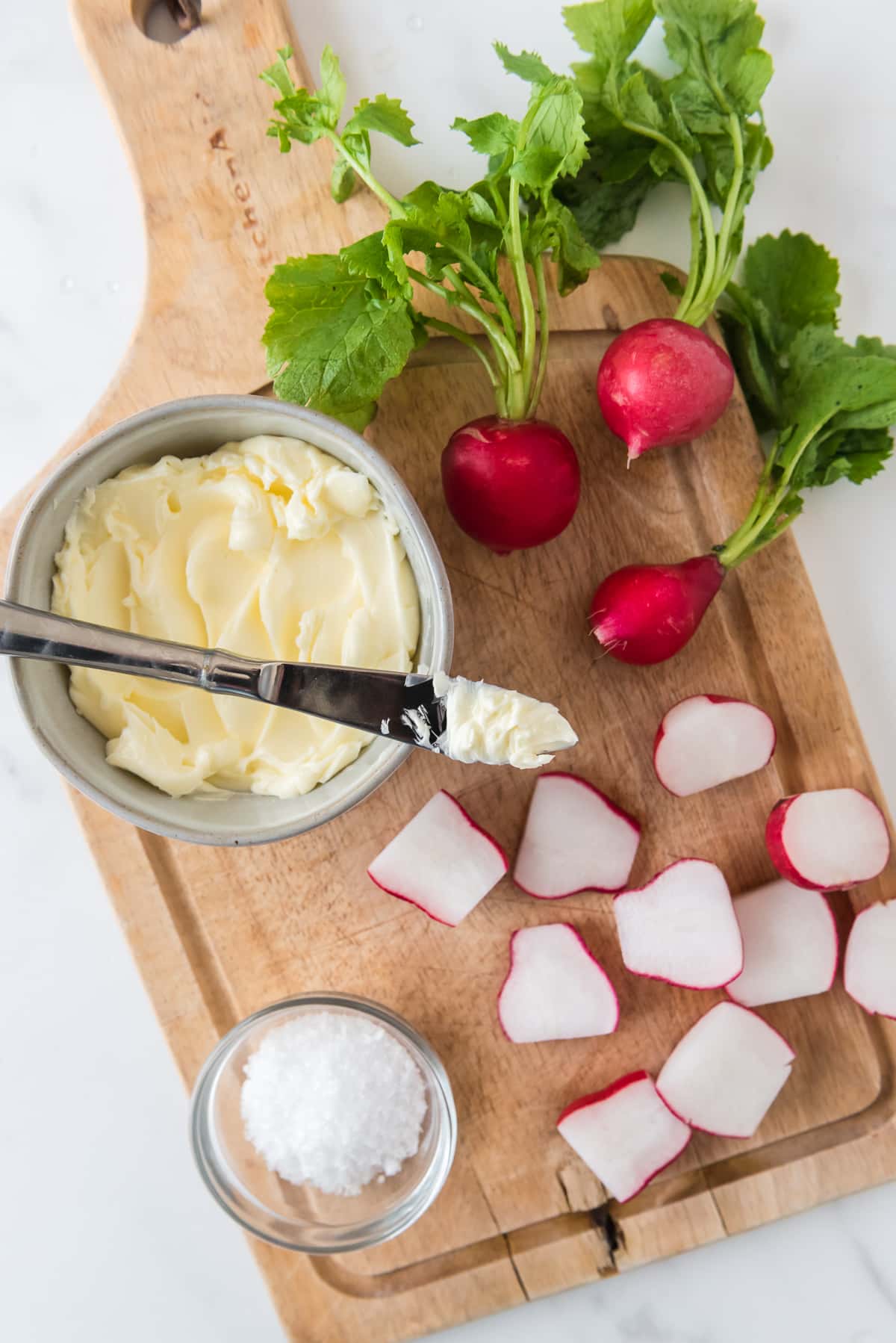 French Radishes with Butter & Salt - The Gingered Whisk