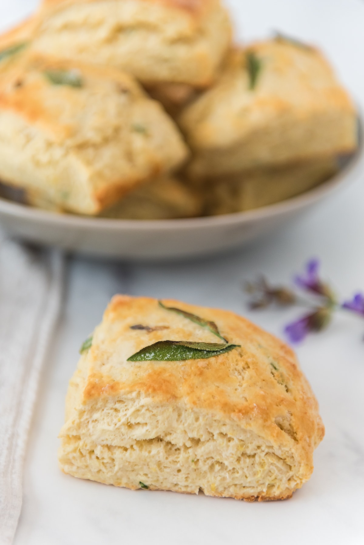 Lemon Sage Biscuits - The Gingered Whisk